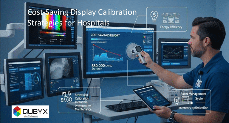 Cost-Saving Display Calibration Strategies for Hospitals