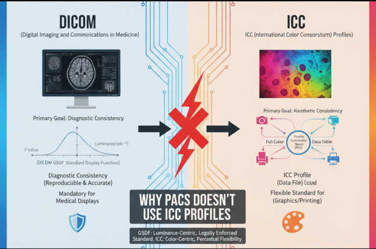 Why PACS Doesn’t Use ICC Profiles | DICOM vs ICC Explained